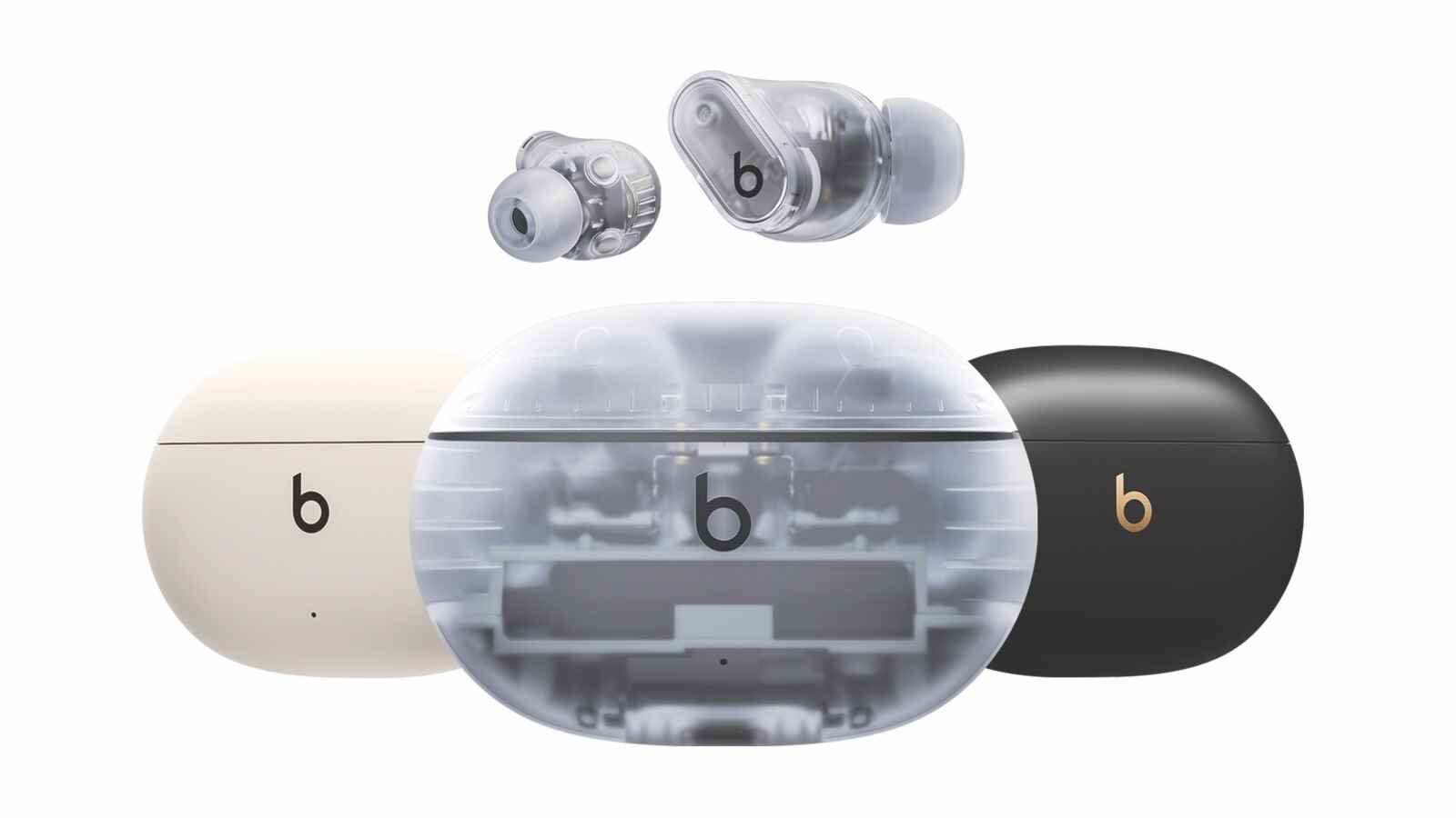 Güçlü Beats Studio Buds+, Apple'ın ilk şeffaf kulaklık başlığı olarak ...